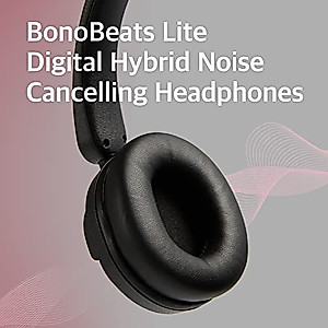 Phiaton BonoBeats Lite Digital Hybrid Active Noise Cancelling Wireless Headphones