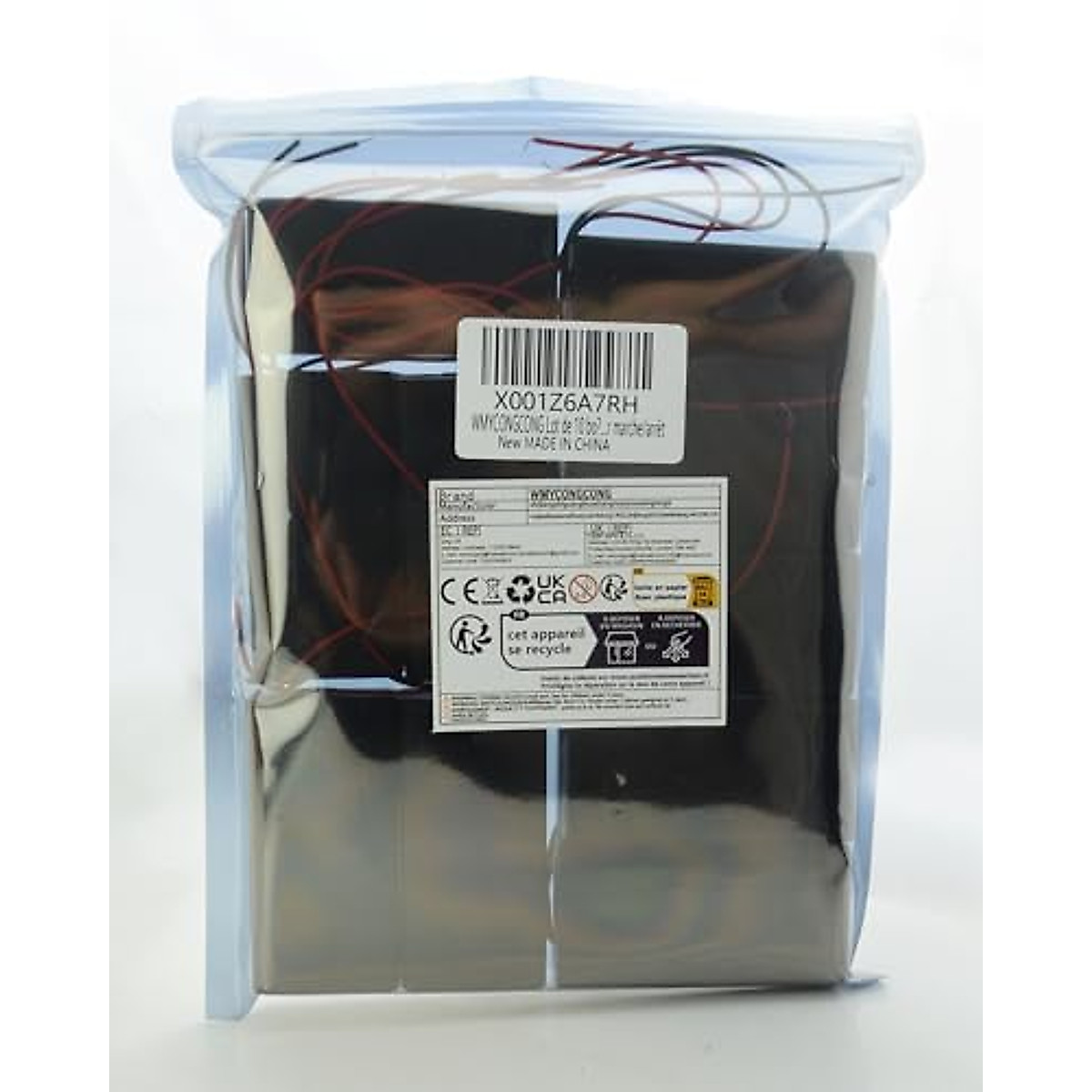 WMYCONGCONG 10 PCS 2X 1.5V AA Battery Holder Case Storage Box w/Wire Leads and ON/Off Switch