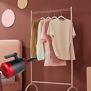 Simple Deluxe 32-inch Bladeless Fan, 9H Timer 10 Speeds with Remote Control, Heater & Fan Combo, Air Circulator Fan for Home Air Conditioner, Black