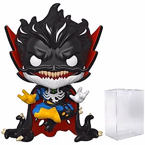 POP Marvel: Venom - Venomized Doctor Strange Funko Vinyl Figure (Bundled with Compatible Box Protector Case), Multicolor, 3.75 inches