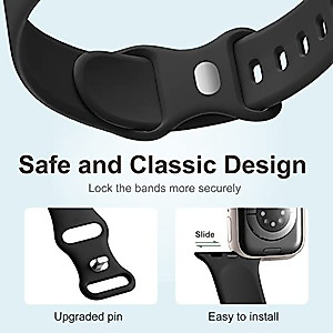 Lerobo 8 Pack Bands Compatible for Apple Watch Band 38mm 40mm 41mm 42mm 44mm 45mm 49mm Women Men,Soft Silicone Sport Strap Replacement Wristbands for Apple Watch Ultra iWatch SE Series 8 7 6 5 4 3 2 1 (Black/ Dark Cherry/ Pink Sand/ Pine Green/ Blue Gray/