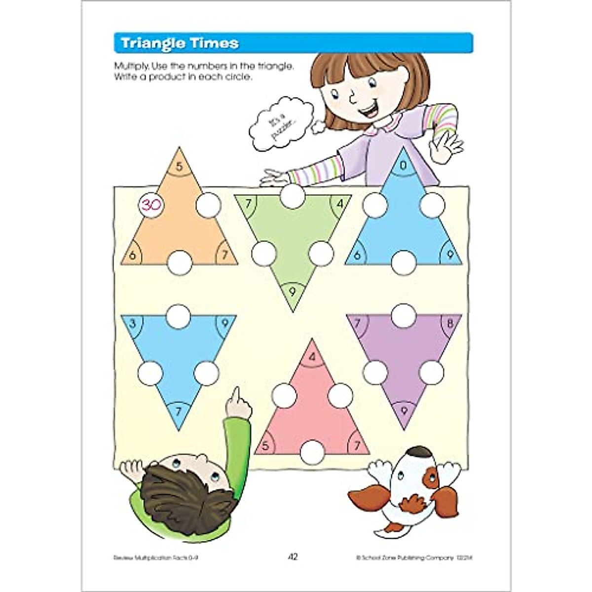 School Zone - Multiplication Facts Made Easy Workbook - 64 Pages, Ages 8 to 10, 3rd Grade, 4th Grade, Math, Skip Counting, Arrays, Word Problems, and More (School Zone I Know It!® Workbook Series)