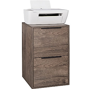 GREATMEET 2 Drawer Wooden File Cabinet,