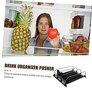 BETOOKY Soda Bottle Organizer 3pcs Drink Pusher Mini Vending Machine Bottle Organizer Soda Can Dispenser Fridge Drink Organizer Drink Puller Beverage Shelf Glide