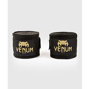 Venum Kontact Boxing Hand Wraps - Black/Gold, 98 in