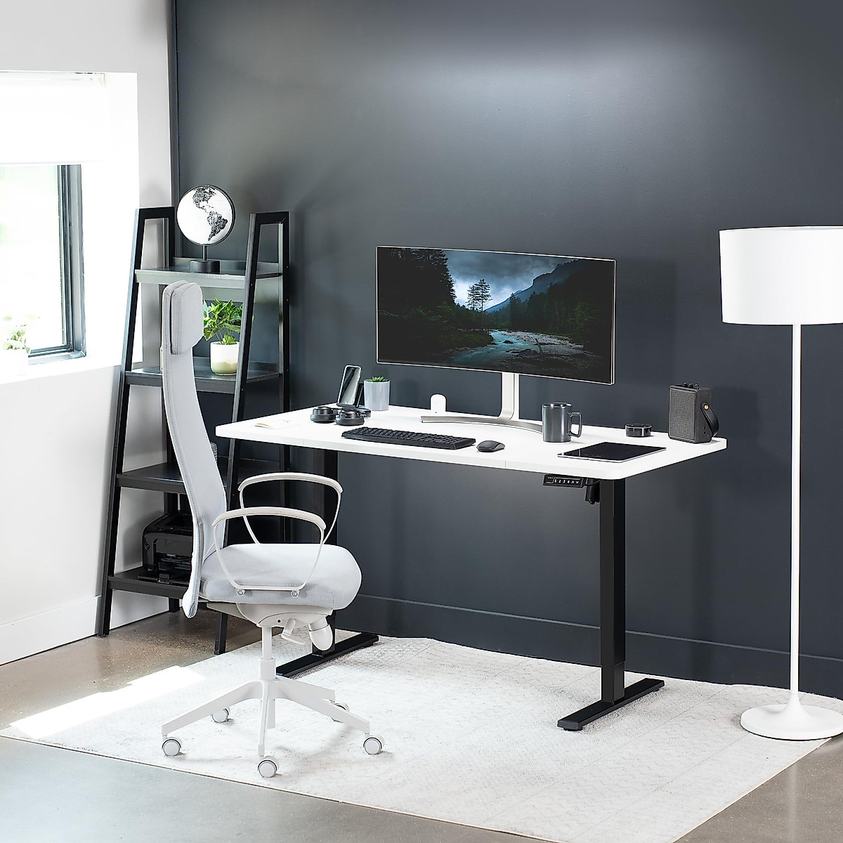 VIVO Universal 60 x 30 inch Table Top for Standard and Sit to Stand Height Adjustable Home and Office Desk Frames, White Desktop, DESK-TOP60-30W