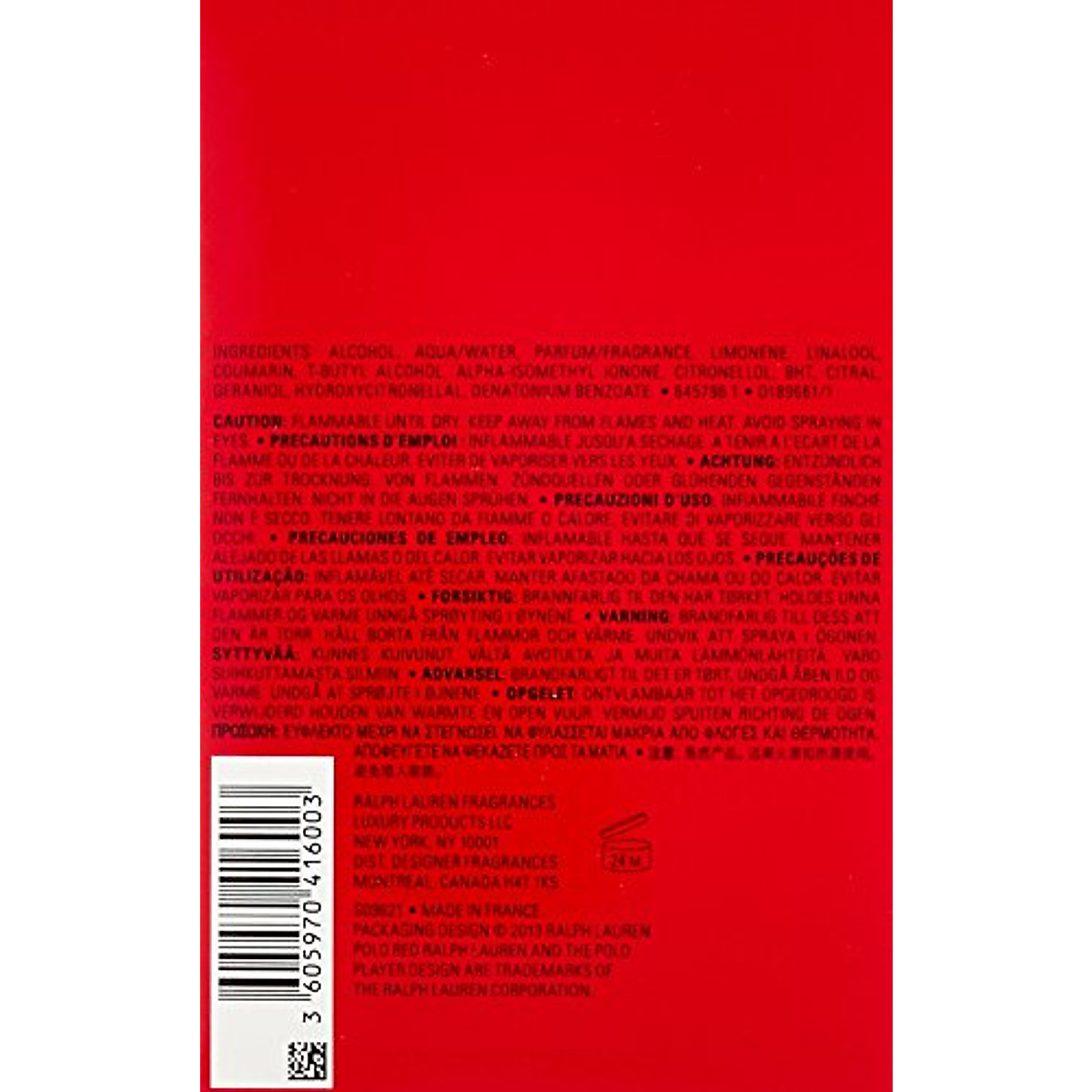 POLO RED by Ralph Lauren, 4.2 Fl Oz