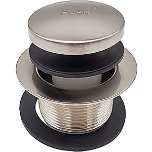 Westbrass 593244-20 White 1-1/2" Tubular Tip Toe Bath Waste Drain Kit, Stainless Steel