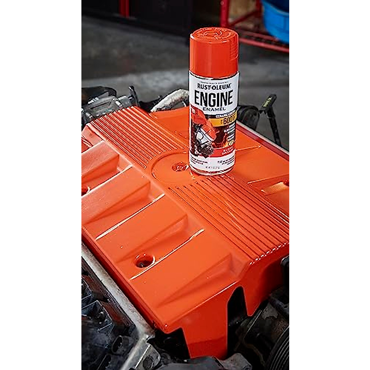 Rust-Oleum 363570 Engine Enamel Spray Paint, 11 oz, Gloss Orange