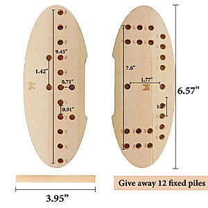 Bow Maker for Ribbon, Holiday Wreaths,Wooden Wreath Bow Maker Tool for Creating Gift Bows, Party Decorations, Hair Bows, Corsages, Holiday Wreaths, Various Crafts(Double-Sided)