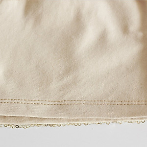 Messy Code Baby Girls Shorts Toddlers Short Sequin Pants Newborn Sparkle Shorts with Bow , Gold, XL(3-4Y)