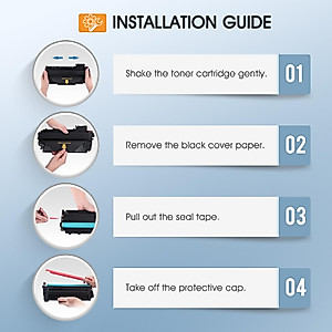 Cool Toner Compatible CE505A Toner Cartridge Replacement for HP 05A CE505A Toner Cartridge Work with HP Laserjet P2035 P2035N P2055DN P2030 P2050 P2055X (Black, 4-Pack)