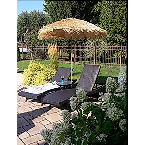 Bayside21 8' Tiki Umbrella with Tilt
