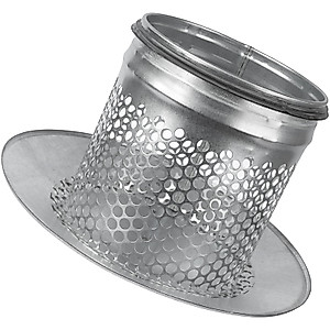 Vent Systems 6" Inch Round Chimney Cap Galvanized Steel for All Weather Conditions Top Round Exhaust Cap with Rubber for Perfect Insulation Roof Vent Cap Vent Cover 6 Inch 150 mm