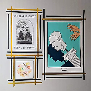 KIWIHUB Painter's Tape, 1"(25mm) x 60 yd (120 Yards Total), 2 Rolls - Black Painting & Masking Tape - Multi Surface Use - 14 Day Clean Release Trim Edge Finishing Tape