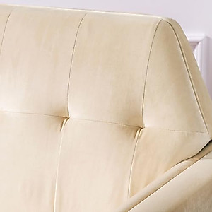 ATGHYURT 32" Wide Tufted Armchair Club Chairs Single Sofa Modern Accent Chairs Lazy Sofa Chair Comfy Lounge Chair Recliner Chair Upholstered Reading Chair for Living Room Bedroom Office