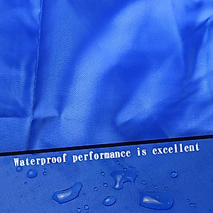 Boat Seat Cover Heavy Duty Oxford Fabric, Captain's Chair Cover Weather Resistant 420D Waterproof, Boat Bench Chair Seat Cover,Full Length Protection for Your Helm Chair Protective Cover （Blue）