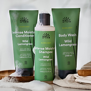 Urtekram Conditioner - Wild Lemongrass - Normal Hair - 180 ml, Vegan, Organic, Intense Moisture, Natural Origin