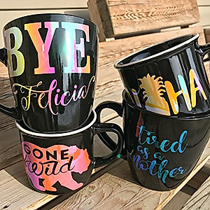 TECKWRAP Holographic Opal Craft Vinyl 12" x 12" 7 Sheets/Pack for Craft Cutters,Sign Plotters