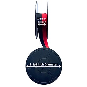 FJA Products Smith Corona Typewriter Ribbon Black and Red Ink Twin Spool