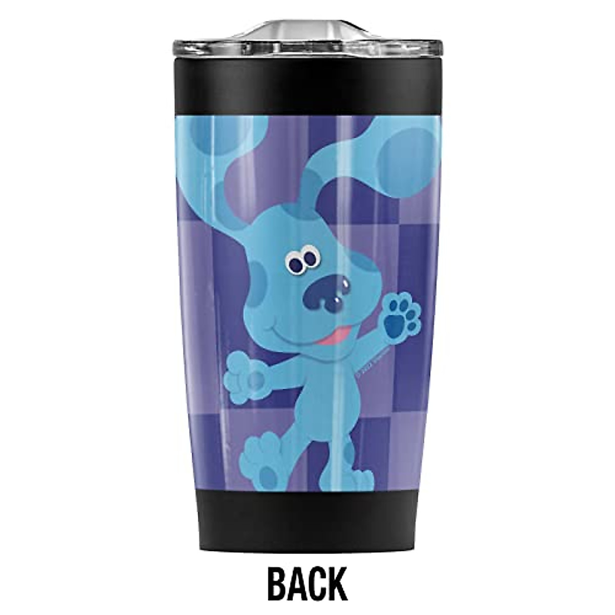 Logovision Blue's Clues Large Blue Stainless Steel 20 oz Travel Tumbler, Vacuum Insulated & Double Wall with Leakproof Sliding Lid