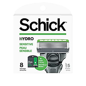 Schick Hydro 5 Sense Sensitive Skin Razor Refills for Men, 8 Count (Pack of 1)