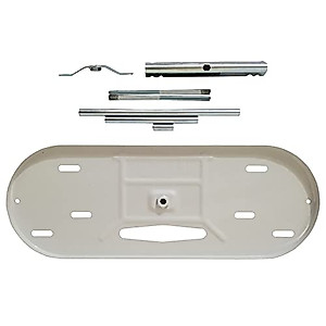 RVPNR RV Dual Propane Tank Mounting Rack 40lb,30lb and 20ld Tanks for Camper and Travel Trailers with Different Connecting Pipes, Black, White, Grey or Red Options (White)