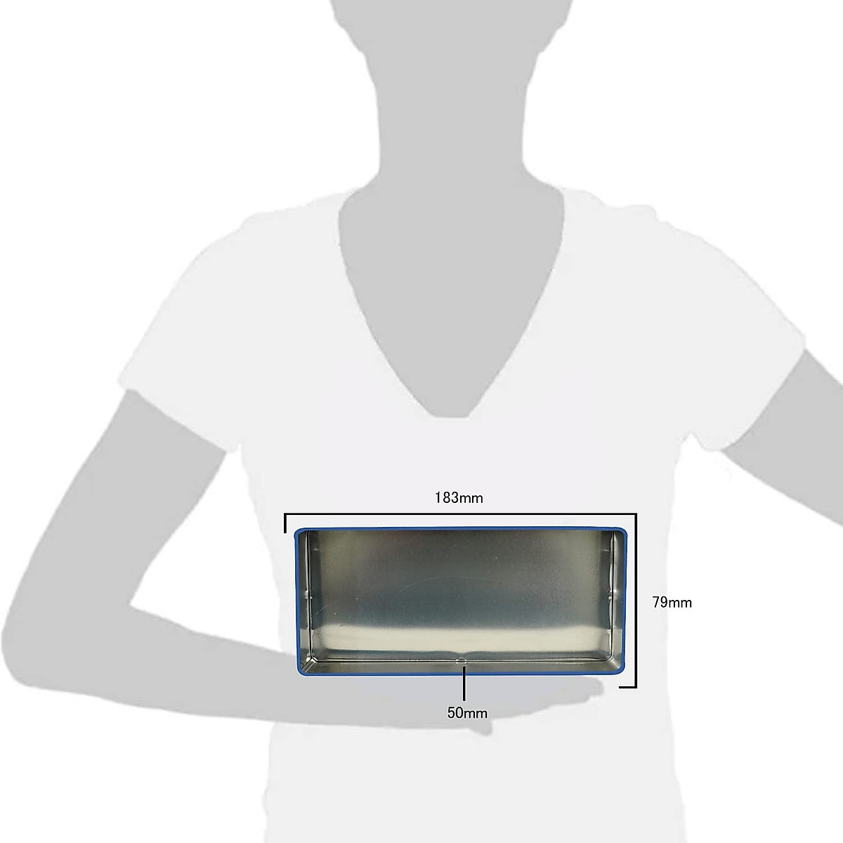 Crave Island Christmas Style Multi-Purpose Rectangular Tin Box with Lid - Metal Rectangle Box - Christmas Cookie Tin - Splendid Christmas Design - Spacious to store Sweets, Candy, and Food Storage