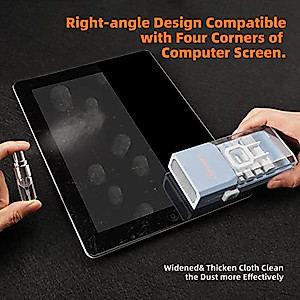 10-in-1 Laptop Keyboard Cleaner Cleaning Kit, Electronics Screen Cleaner Repair Tool with 3 in 1 Earbud Cleaner Pen, Camera Lens Pen, Suit for MacBook iPad, iPhone, Cell Phone, PC Monitor with Patent
