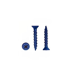 ((Qty 640) Concrete Screws 3/16” x 1 1/4” P/Flat Head for Anchoring to Masonry, Block or Brick Stucco 64 Pack 6 Drill Bits