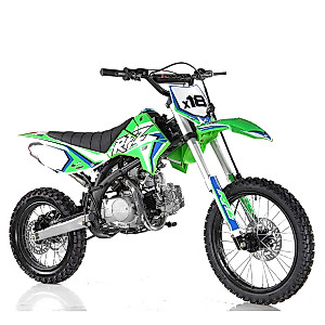 Apollo DB-X18 125CC RFZ Racing Dirt Bike, Twin Spare Heave Duty Steel Frame (Green)