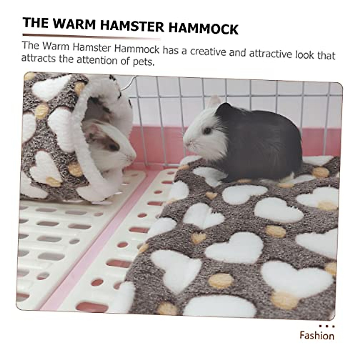 Mipcase Sleeping Accessories Grey Hideaway Chinchilla Squirrel Winter Bed Sugar Ferret Snuggle Hamster Warm Small Tunnel Cage Pet Animals African Hammock Cockatoos with Guinea Pig Nest