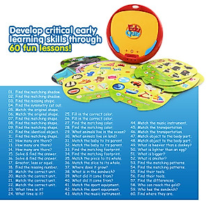 BEST LEARNING EduQuiz Basic Set I - Interactive Self Learning Educational Matching Toy for Kids Boys & Girls 3 4 5 6 Years Old