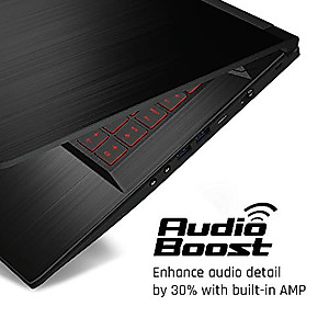 MSI GF63 Thin 9SC-614 15.6" Gaming Laptop, Intel Core i5-9300H, NVIDIA GTX 1650, 8GB, 512GB NVMe SSD, Win10