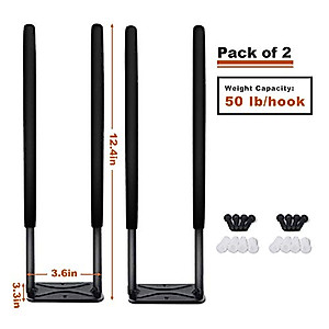 Wallmaster Wall Mounted Hanger 2-Pack Heavy Duty Rack Garage Storage & Garage Storage Tool Organizer System Heavy Duty Tools