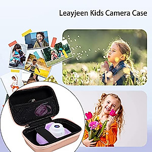 Leayjeen Kids Camera Case Compatible with Seckton/GKTZ/VATENIC/OZMI/PROGRACE/Nine Cube/Rindol/LC-dolida/Desuccus and More Digital Kid Camera Toy Gift (Case Only)