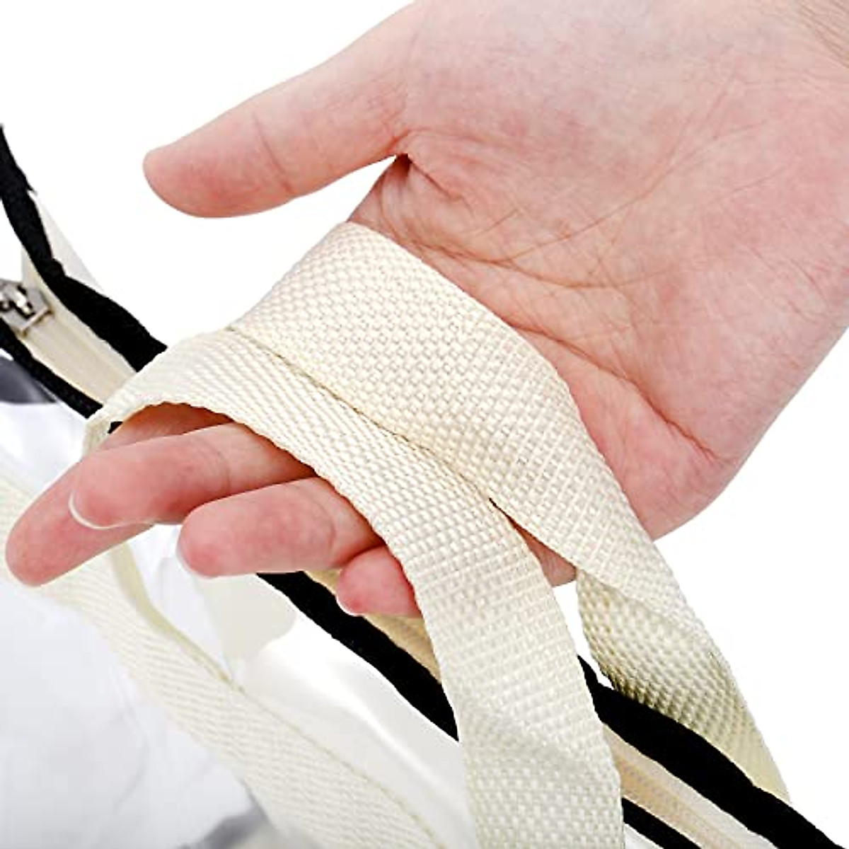 Peohud 9 Pack Clear Handbag Storage Organizer, Dust Bags for Handbags, Transparent Purse Organizer for Closet, Hanging Handbags Dust Cover Bags with Zipper, Handles and Hooks