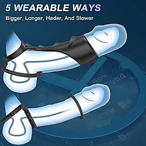 Penis Rings Set,Cook Rings for Men Erection Sex Toy with 7 Different Sizes Silicone Adult Sex Toys Cockring Couple Sex Toys Enhancing Couples Pleasure Sex Toy Kit