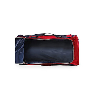 NAUTICA Submariner 30" Rolling Duffel, RED/Navy