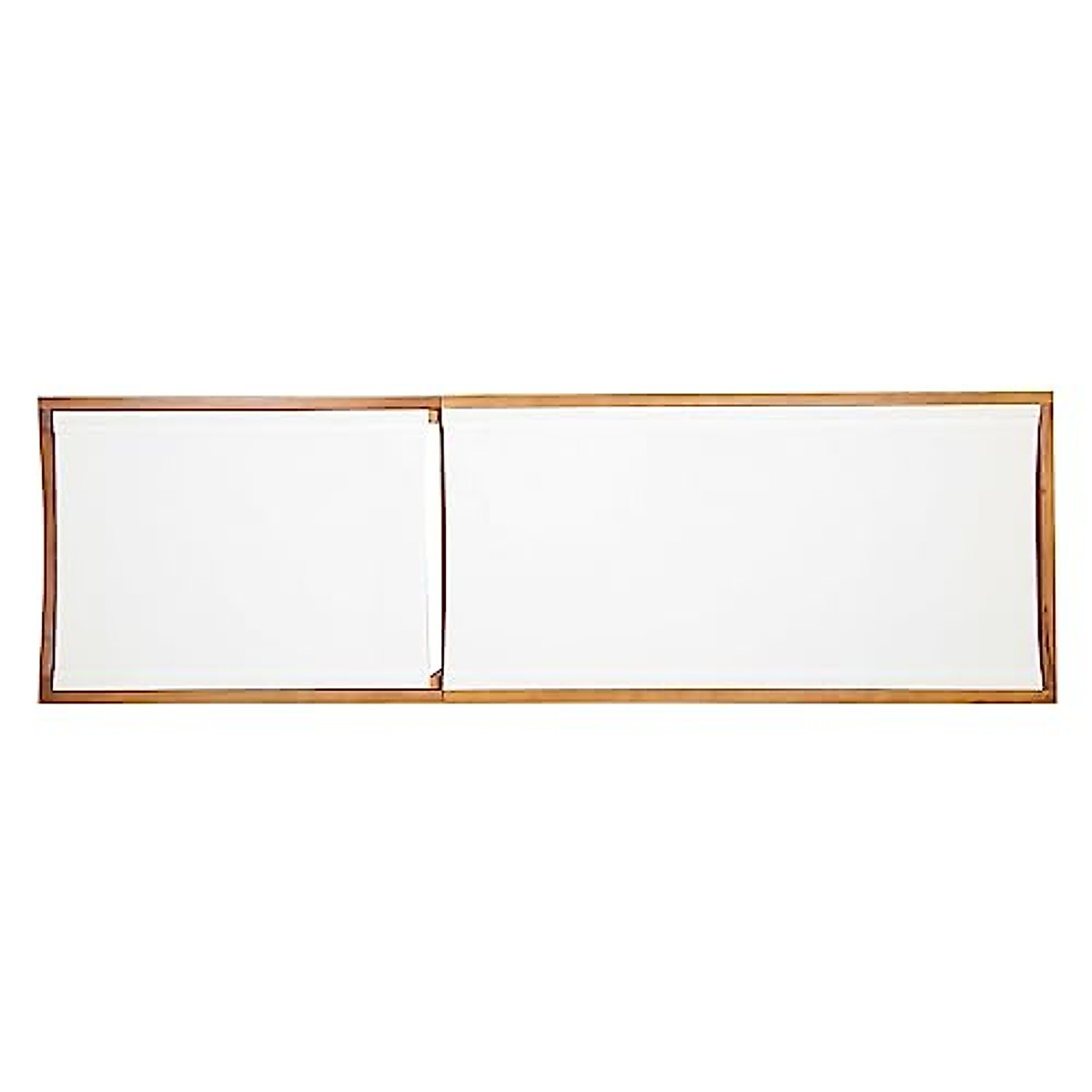 Christopher Knight Home Summerland Outdoor Mesh Chaise Lounge with Acacia Wood Frame, Teak Finish / White Mesh