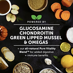 Pet Honesty Hip & Joint Health Max Strength - Natural Joint Supplement for Dogs Chews - Glucosamine, Omega-3s, Chondroitin, Green Lipped Mussel - Help Improve Mobility, May Reduce Discomfort (90 ct)