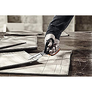 Fiskars PowerArc Heavy-Duty Scissors, Up to 30% More Power, Length 21cm, Durable Stainless Steel Blade/Plastic Handles, 1027204, Orange/Black