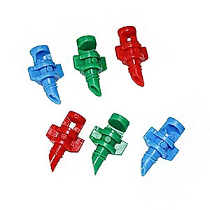 MANHONG Irrigation Dripper 30 Pcs Nozzle Green 180 Degrees/red 360 Degrees. for Cloning Machine Hydroponic Garden Watering Systems Refraction Atomization (Color : 90 Degrees Nozzle)