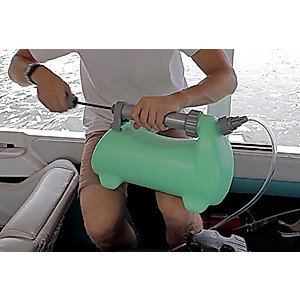 Airpower America LiquiVac MarinaPro 5000MP 8Qt Fluid Extractor, Oil and Gas Pump for Boats, Small Engine, Lawn Mower, Garden Tractor, Generator, Snow Thrower