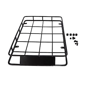 RC Roof Luggage Rack, Metal Lightweight RC Luggage Carrier Anti Wear Large High Simulation for 1/10 RC Crawler