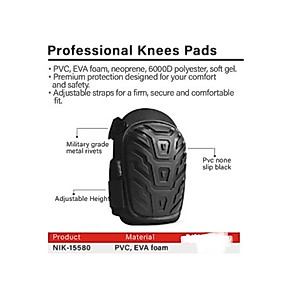 NIKATTO Professional Construction Gel Comfort Safety Knee Pads Tactical military grade (USA STOCK)