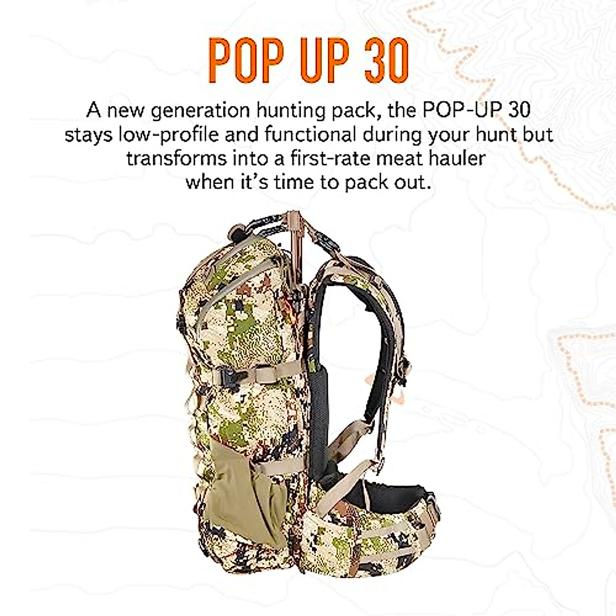 Mystery Ranch Women's Pop Up 30 Hunting Backpack, Weatherproof, Daypack for Travel, Hiking, Outdoors, Camping, 30L, S, Optifade Subalpine