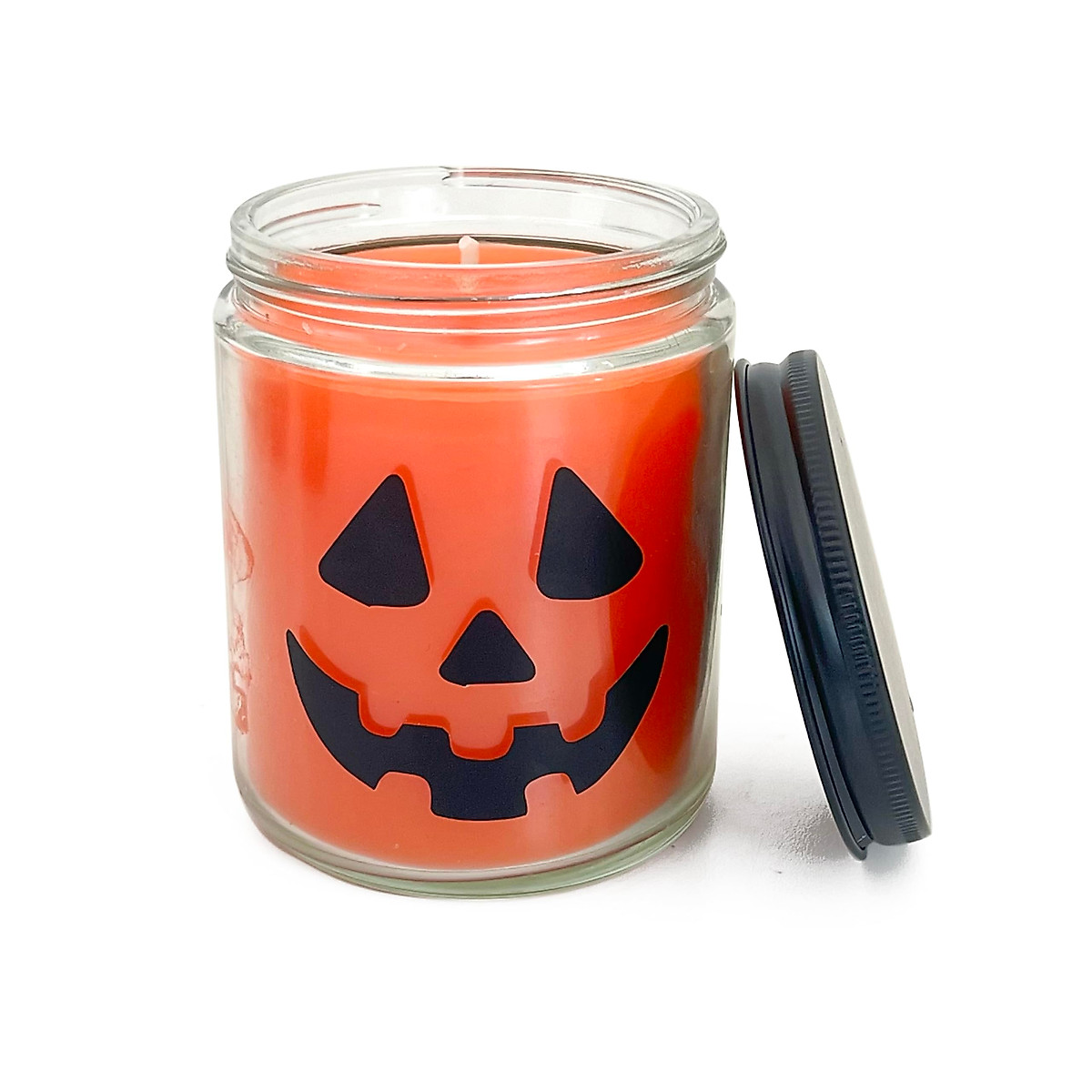 Pumpkin Spice Scented Fall Candle | 9oz Pumpkin Halloween Candles | Halloween Decor Fall Candle with Pumpkin Spice Scent | Cute Halloween Decor with 40 Hours of Burn Time | Halloween gifts for women