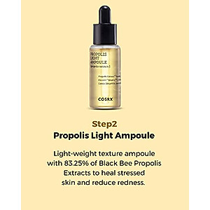 COSRX Honey Glow Kit | Propolis Synergy Toner, Ampoule, Cream | Moisturizing, Hydrating, Nourishing