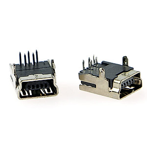 5pcs Replacement USB Charging Port Socket Power Charger Jack for Playstation3 PS3 Controller Repair Parts (B)